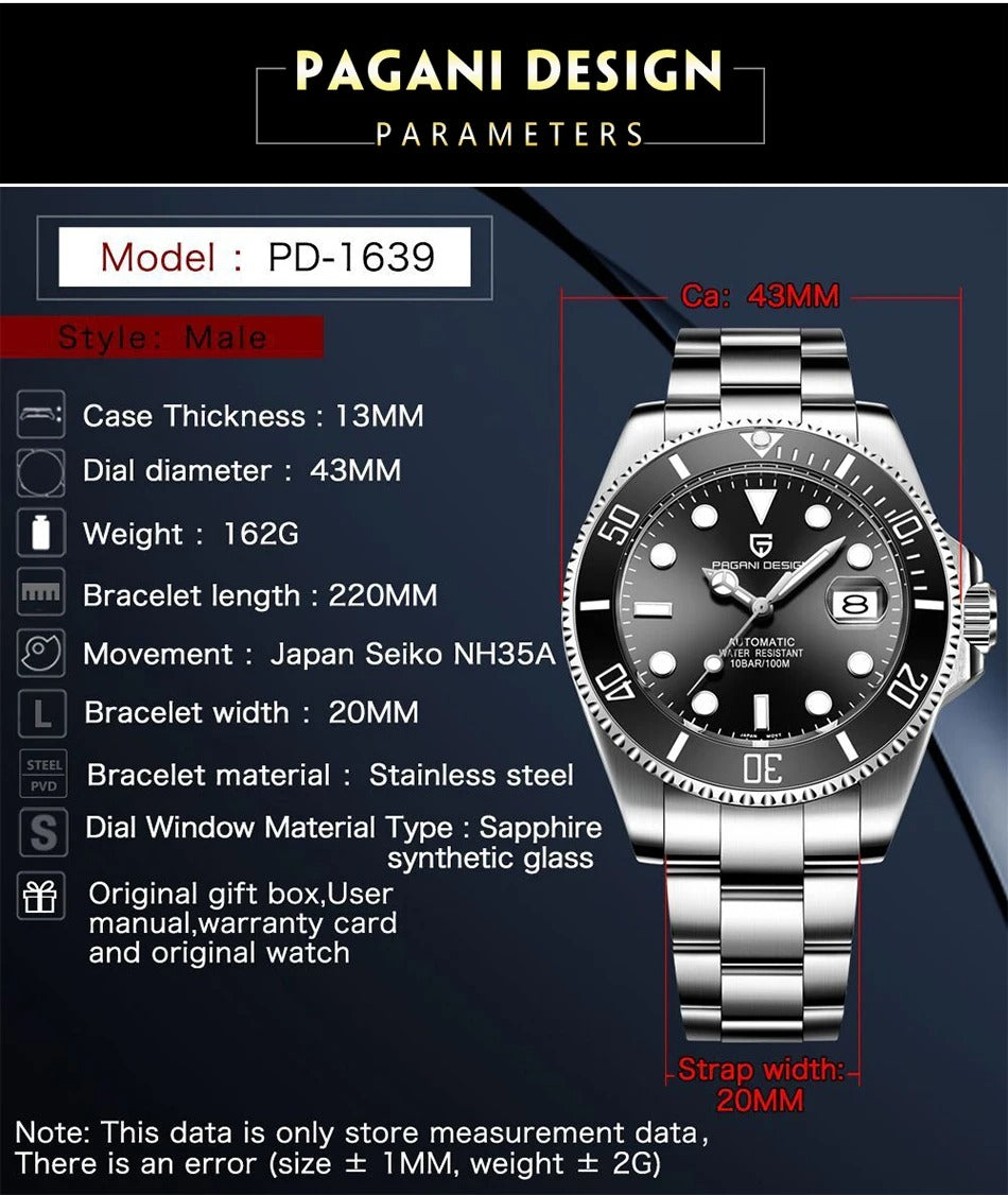 Pagani Design Men'S Automatic watch – Pagani Design watches